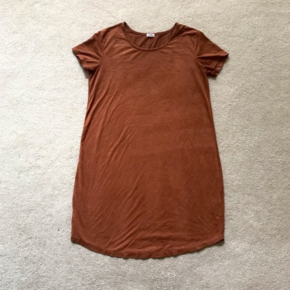 Garage | Dresses | Suede Garage Tshirt Dress | Poshmark